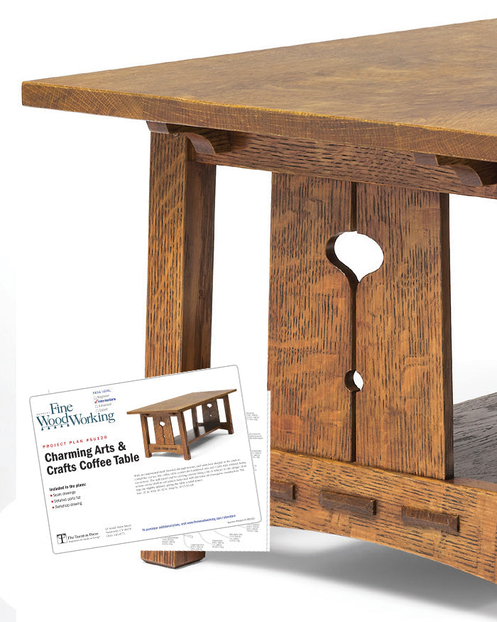 Charming Arts & Crafts Coffee Table | Woodworking Project | Woodsmith Plans