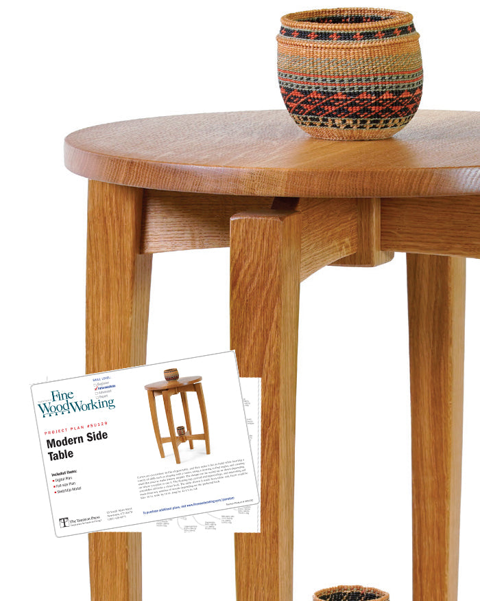 Modern Side Table | Woodworking Project | Woodsmith Plans