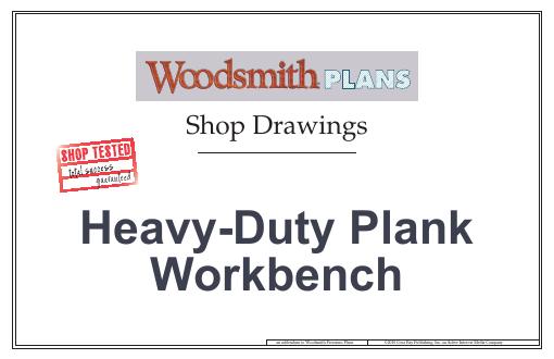 Heavy-Duty Plank Workbench