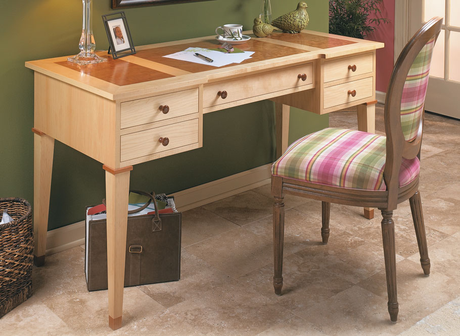 Five Drawer Desk Woodworking Project Woodsmith Plans