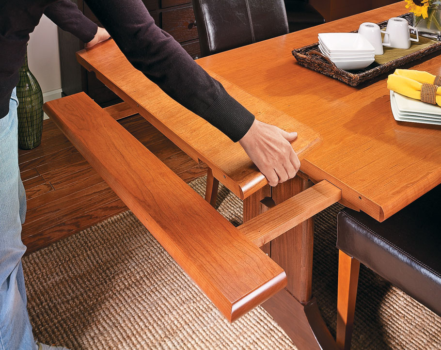Slide Out Trestle Table Woodworking Project Woodsmith Plans