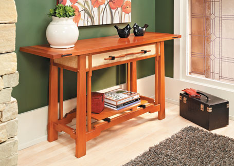 Greene & Greene-Style Hall Table | Woodworking Project | Woodsmith Plans
