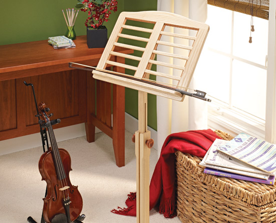 Custom Music Stand | Woodworking Project | Woodsmith Plans