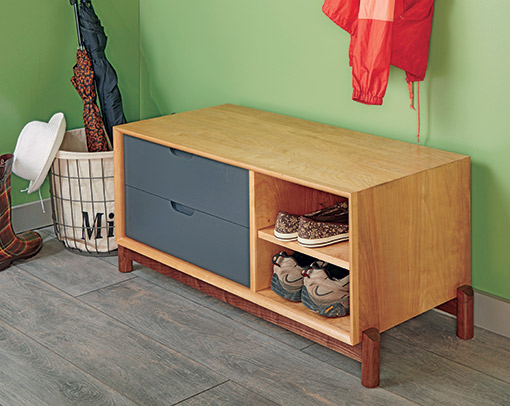 Stylish Entry Bench | Woodworking Project | Woodsmith Plans