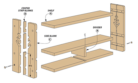 Rustic Wall Shelf | Woodworking Project | Woodsmith Plans