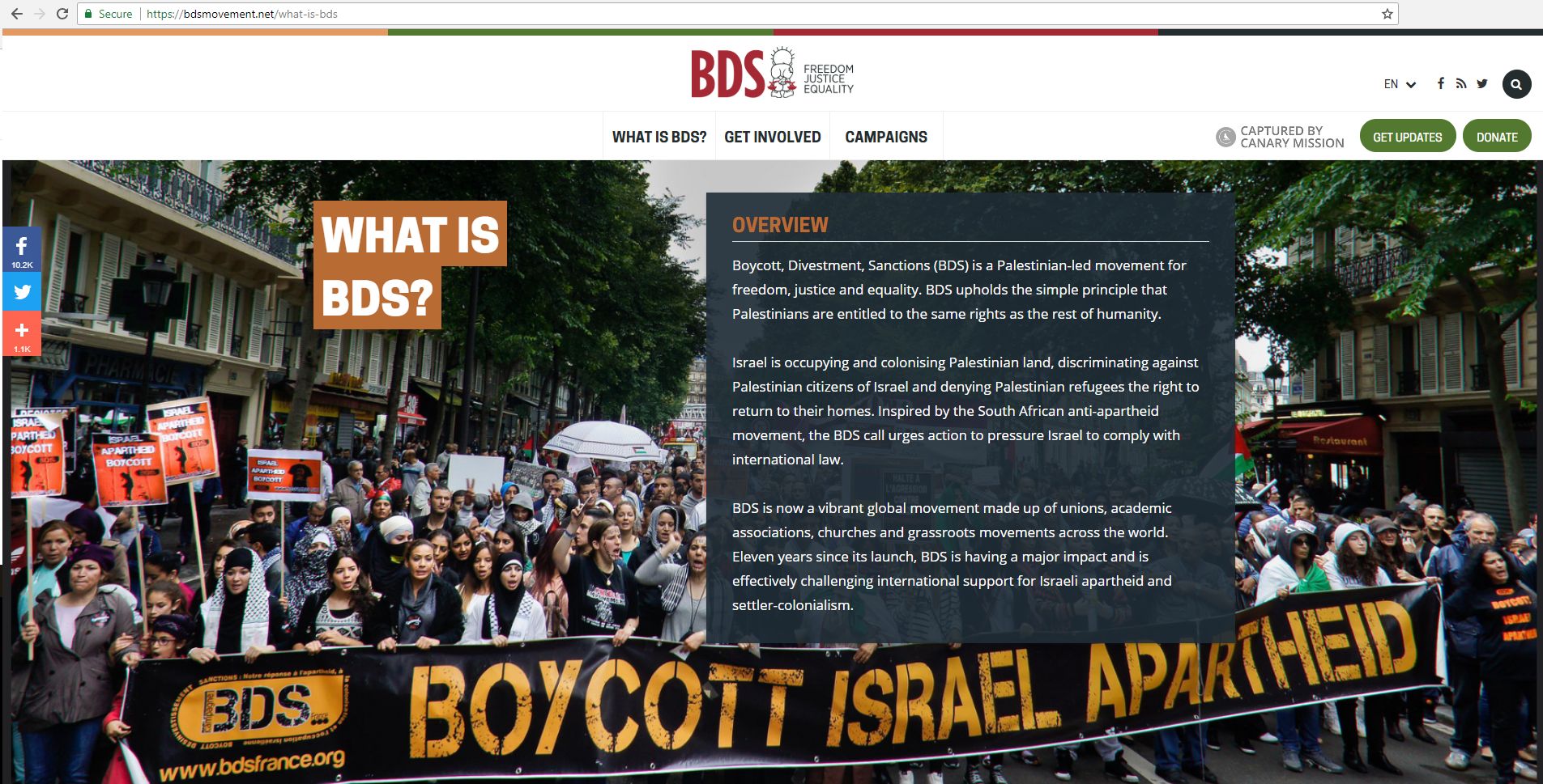 Boycott Divestment Sanctions - Canary Mission
