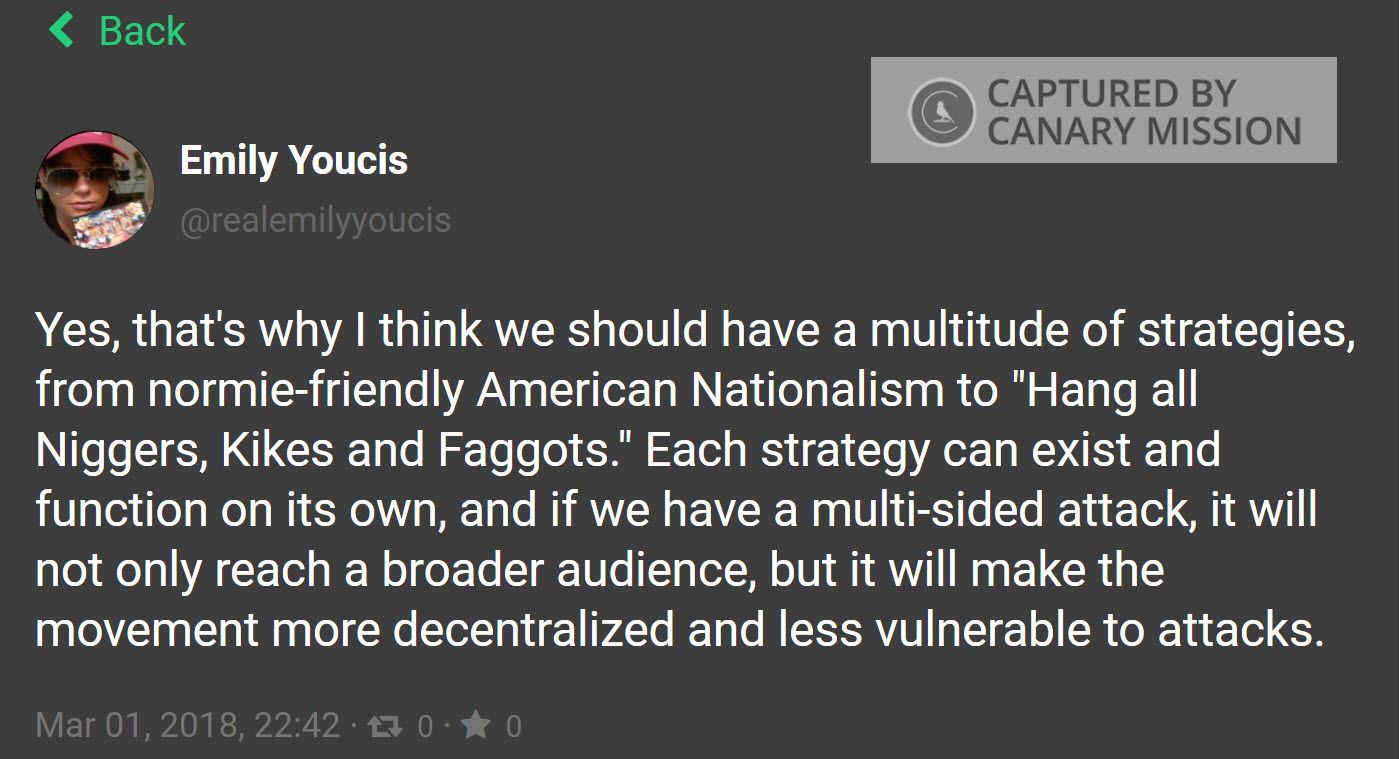 Emily Youcis - Canary Mission