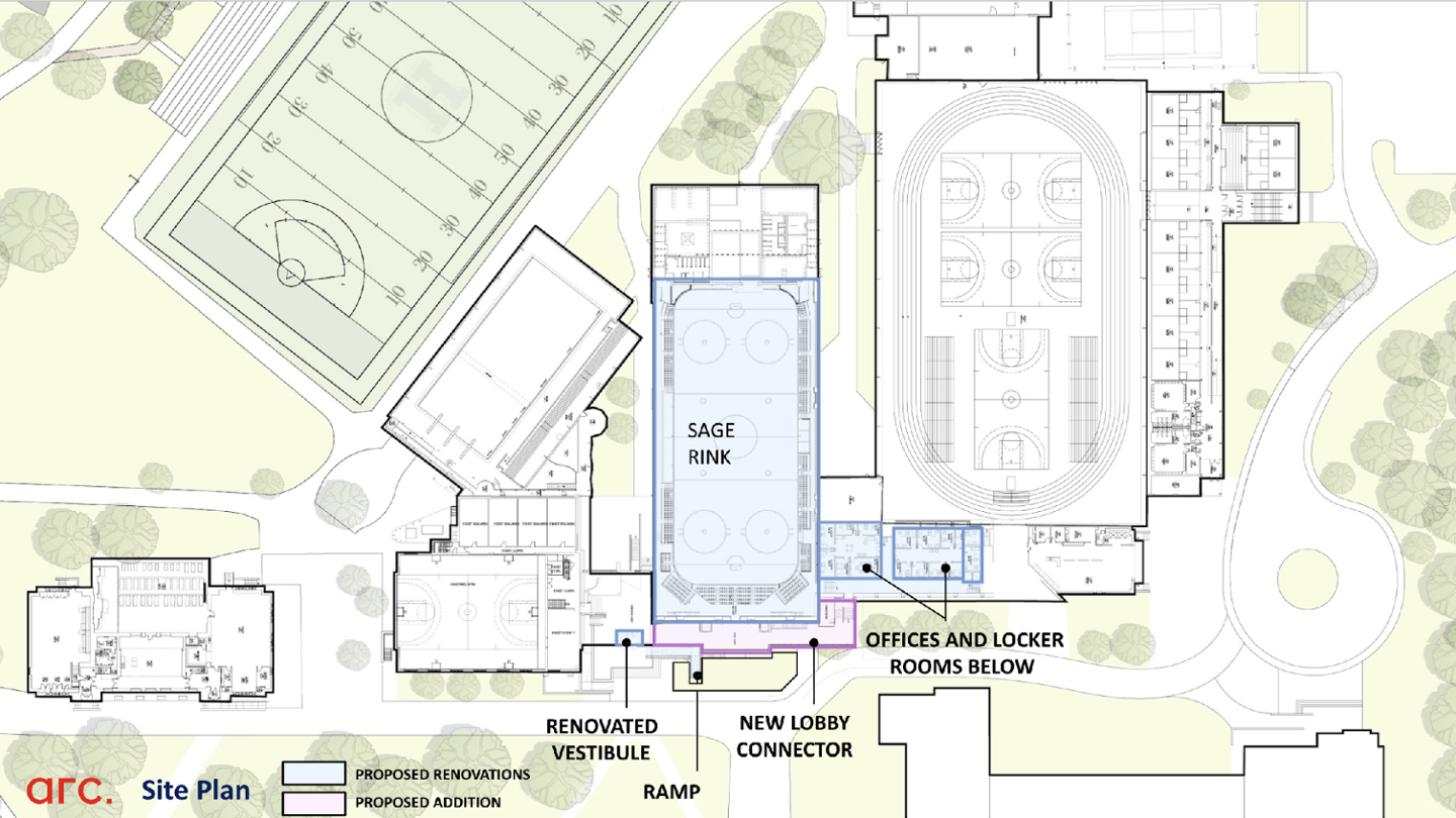 Campus Construction Updates - Sage Rink Renovation - Hamilton College