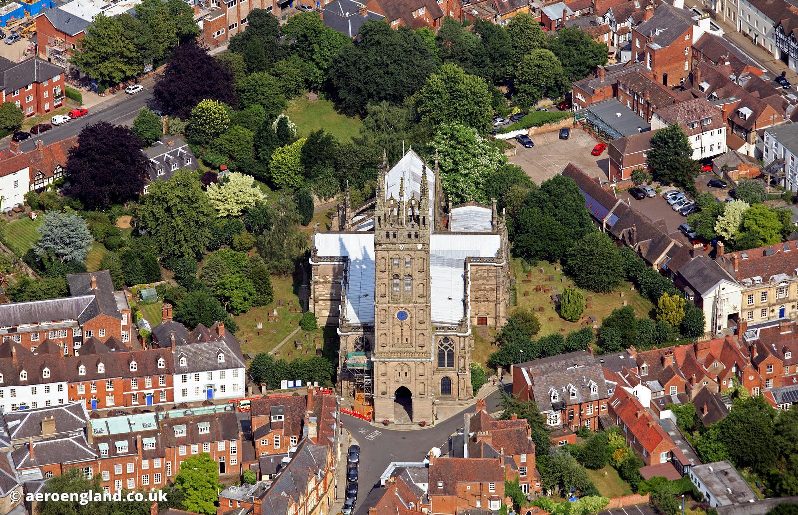 aeroengland | aerial photograph of St Mary's Church Warwick ...