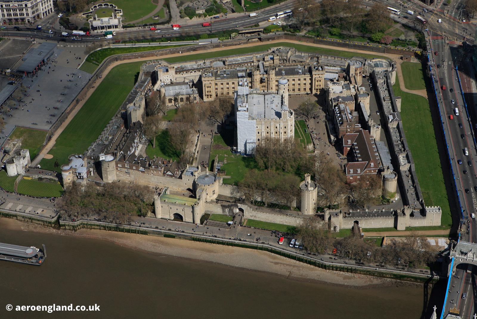 aeroengland | aerial photograph of the Tower of London UK