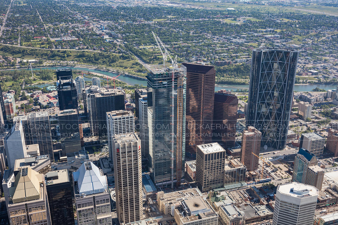 Aerial Photo | Brookfield Place Construction, Calgary