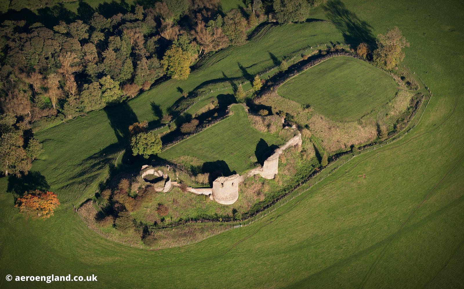aeroengland | aerial photograph of Chartley Castle Staffordshire England UK