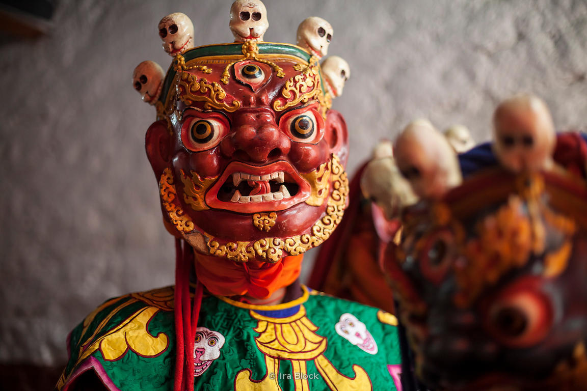Ira Block Photography | Dancers with masks for the cham dance, which is ...