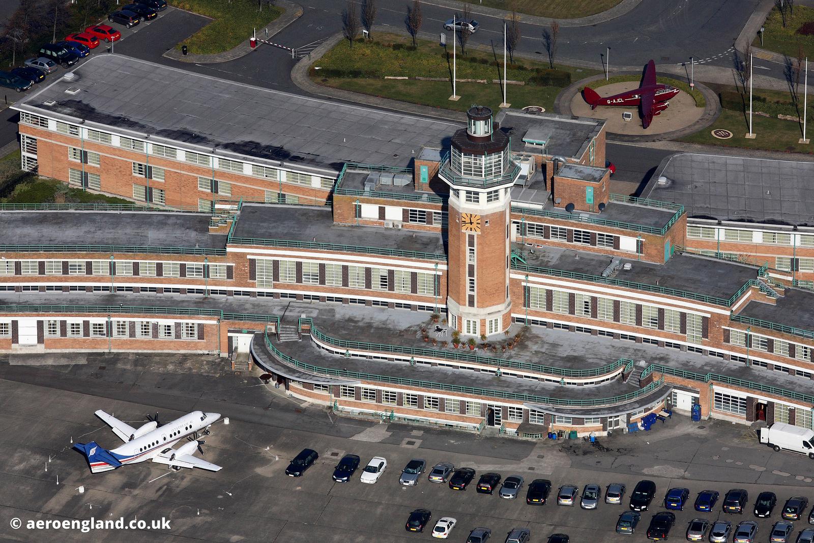 aeroengland | aerial photograph of Liverpool Airport Merseyside UK