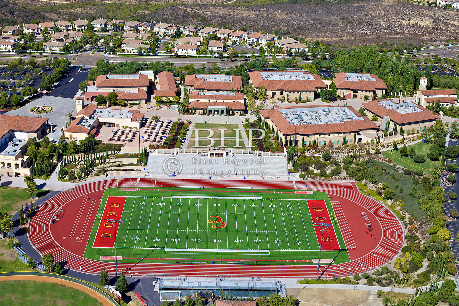 Brent Haywood Photography | Cathedral Catholic High School Aerial Photo