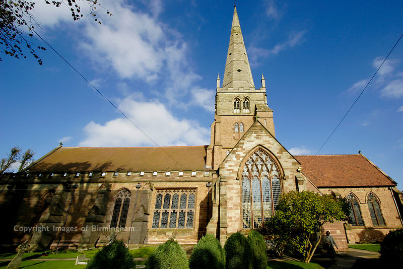 Images of Birmingham Photo Library St Alphege Church in Solihull Centre