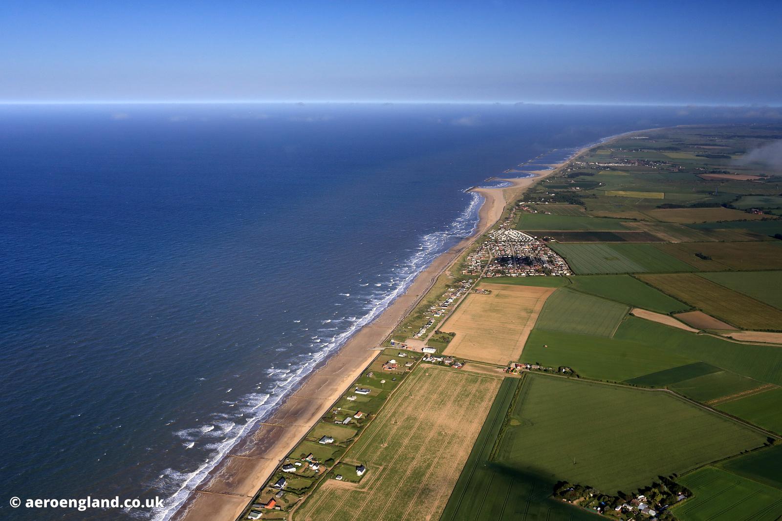 aeroengland | aerial photograph of Eccles-on-Sea, Norfolk England UK