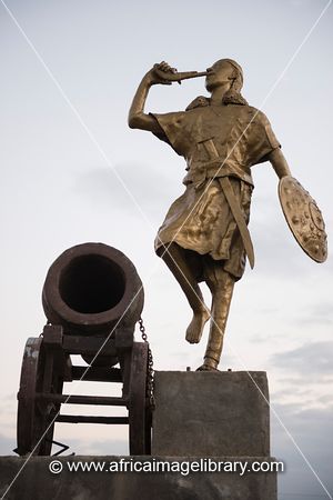 Photos and pictures of: Statue of Emperor Tewodros II committing ...