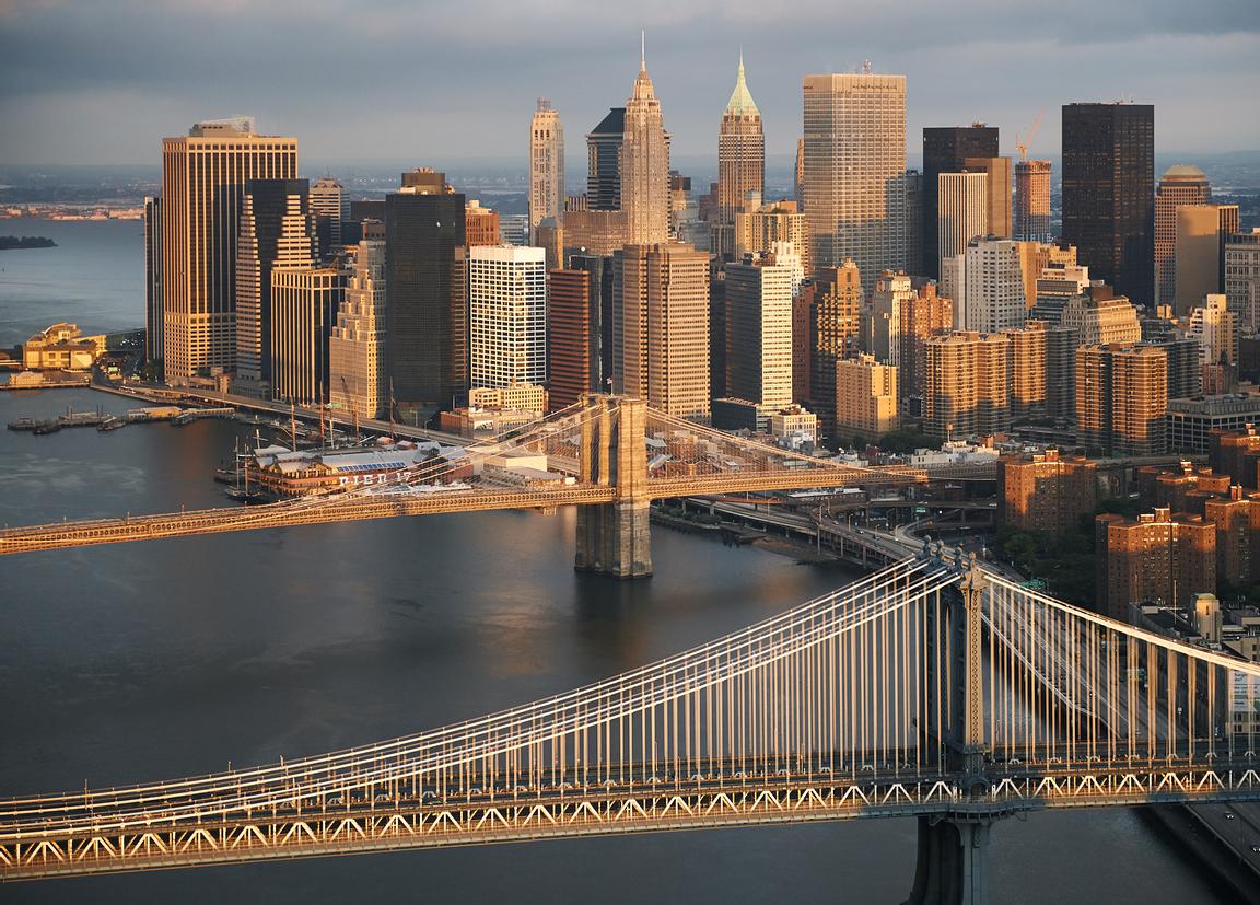 Brooklyn and Manhattan Bridges - Stock Image - Everypixel