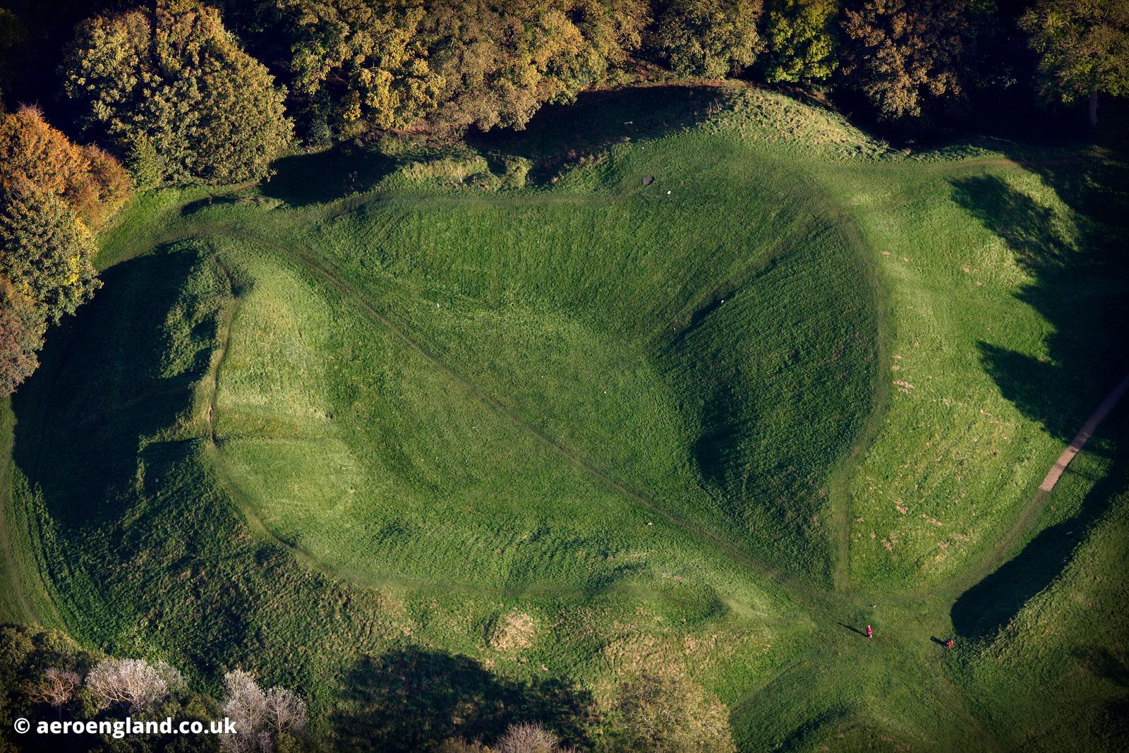 aeroengland | aerial photograph of Roman Amphitheatre Cirencester ...