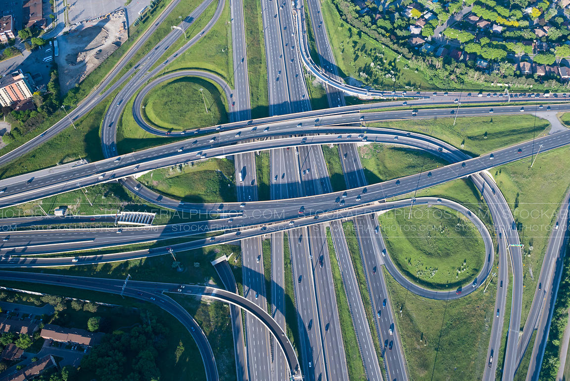 Aerial Photo | Highway 401 Interchange, Toronto