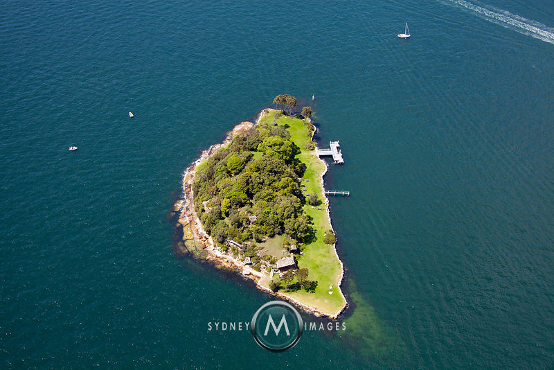 Aerial Stock Image - Clarke Island, Sydney Harbour