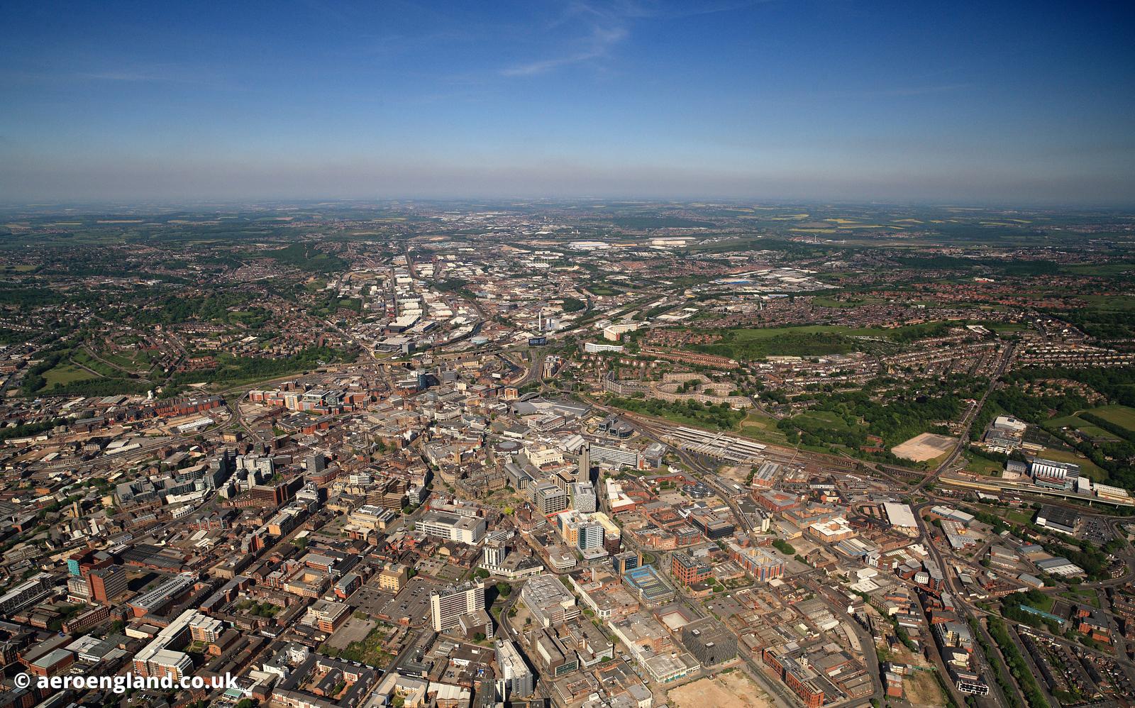 aeroengland | aerial photograph of Sheffield South Yorkshire England UK
