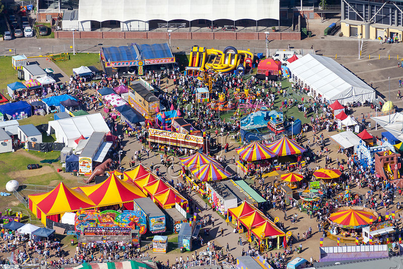 Sydney Aerial Photography - Showground Fun Fair