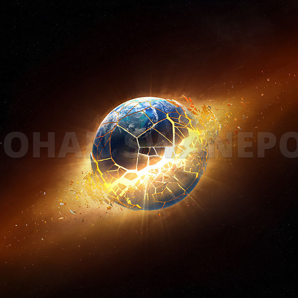 Johan Swanepoel Stock Images and Prints | Earth explodes and break ...