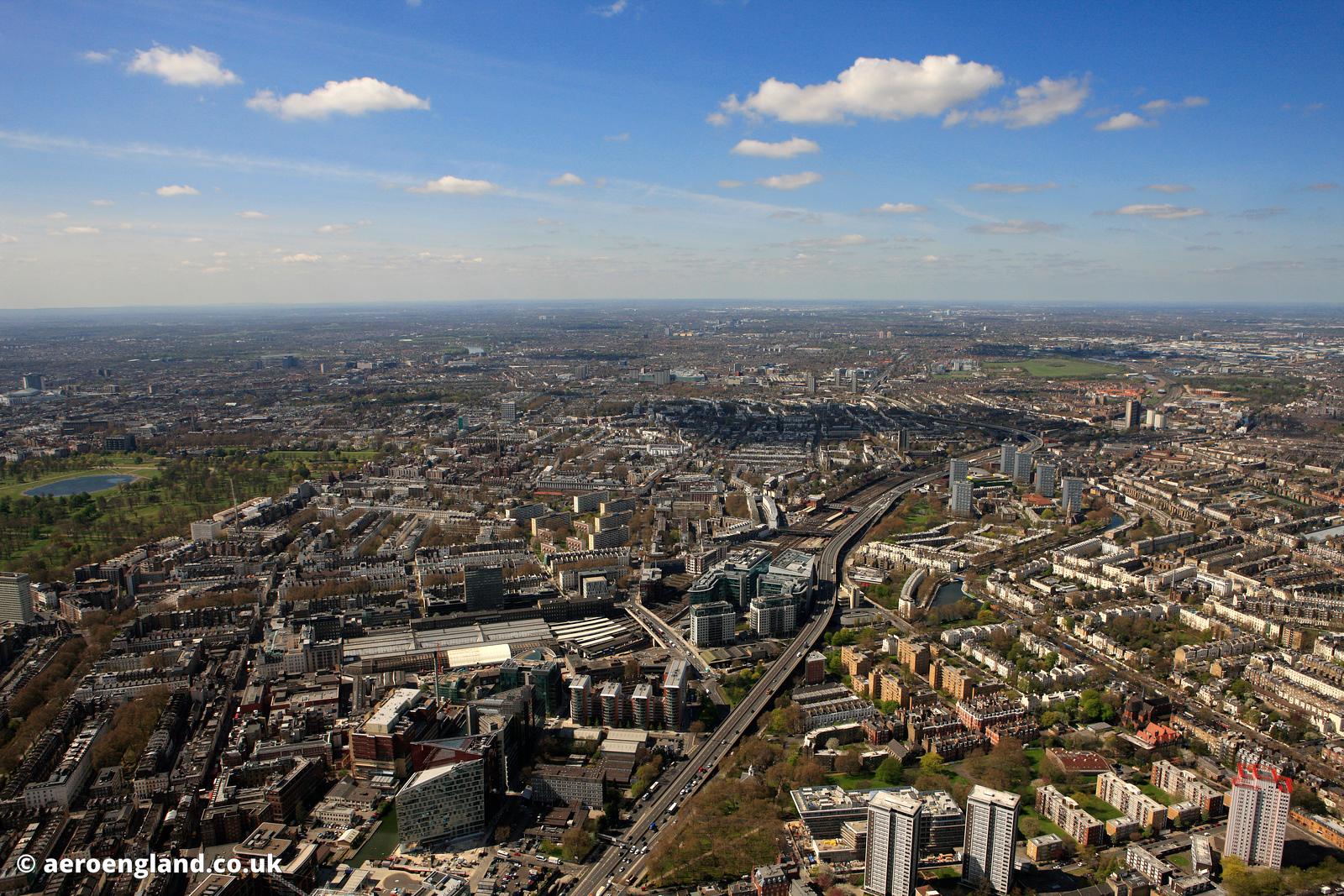 aeroengland | aerial photograph of Paddington London England UK