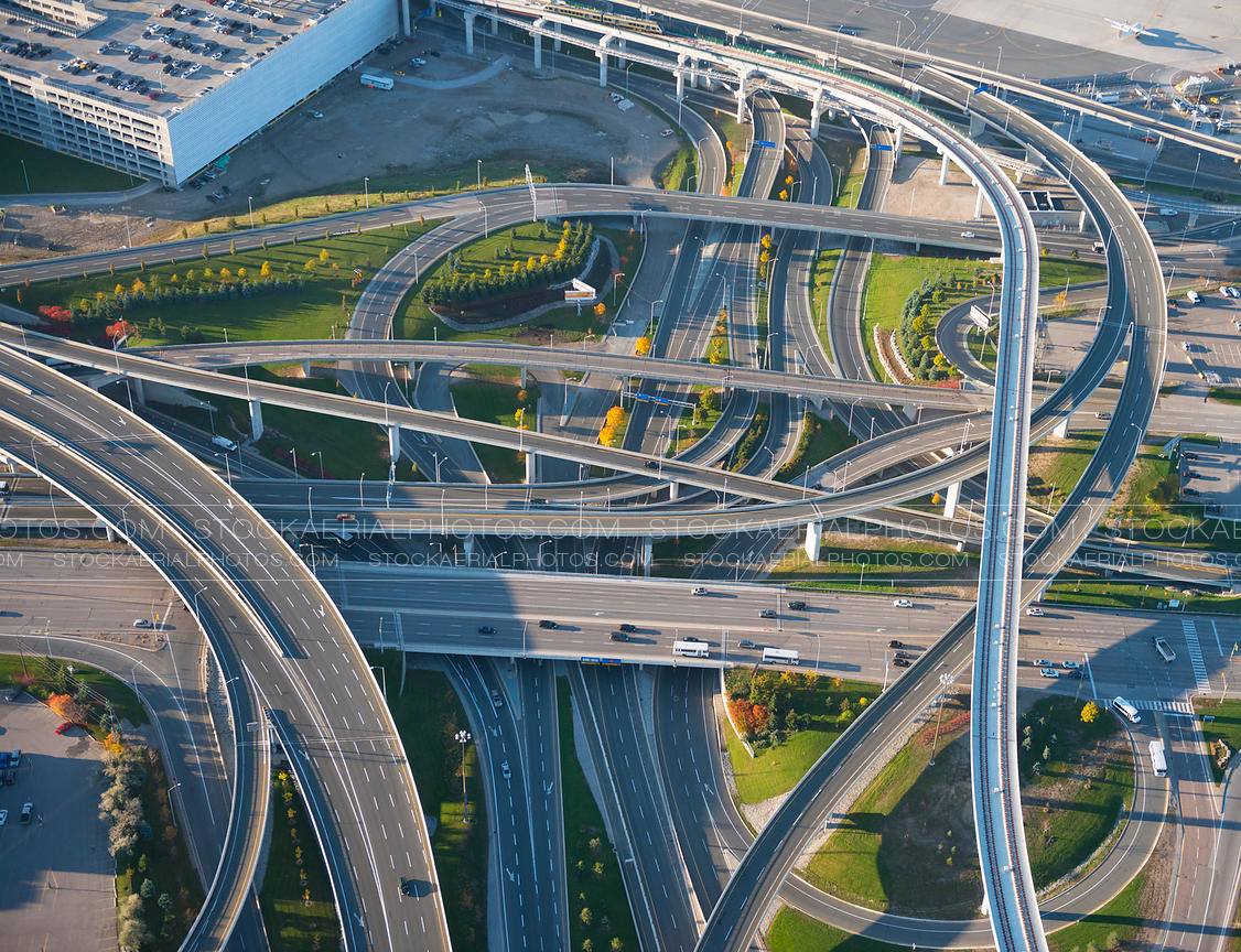 Aerial Photo | Pearson Airport Highway Interchange