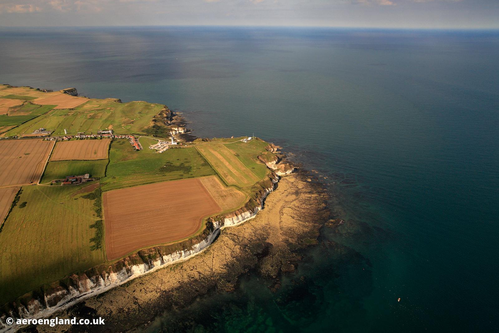 aeroengland | aerial photograph of Flamborough Head Yorkshire England UK