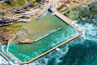 Sydney Aerial Photography - Sydney Rock Pools