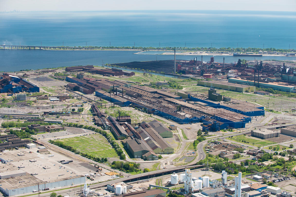Aerial Photo | Steel Factory, Hamilton Ontario