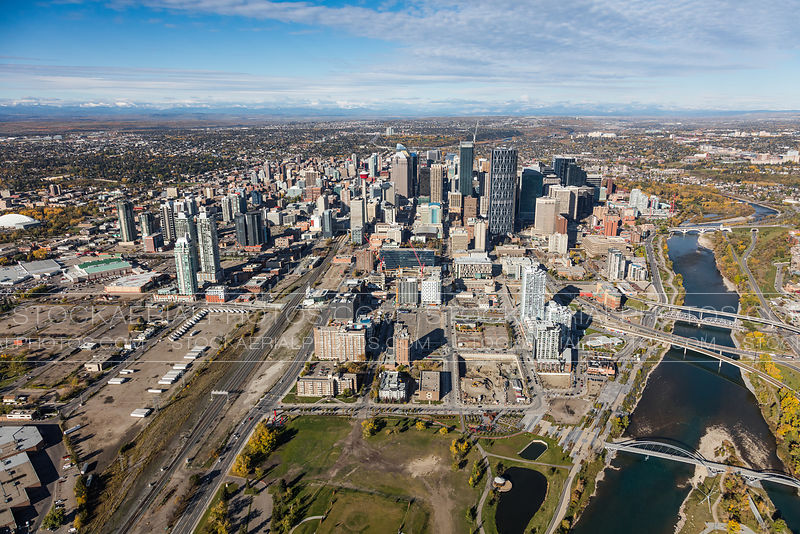 Aerial Photo | 10th Street, Kensington, Calgary