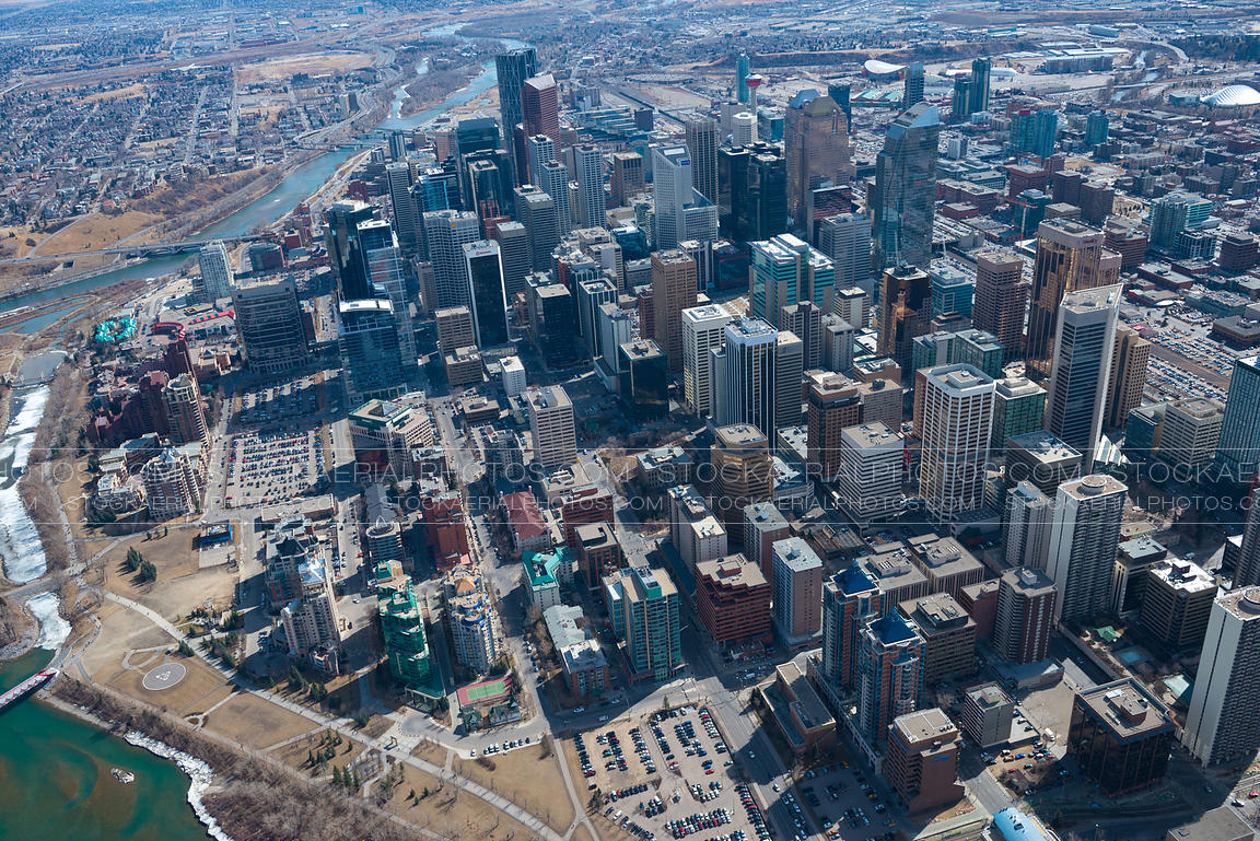 Aerial Photo | Downtown Calgary