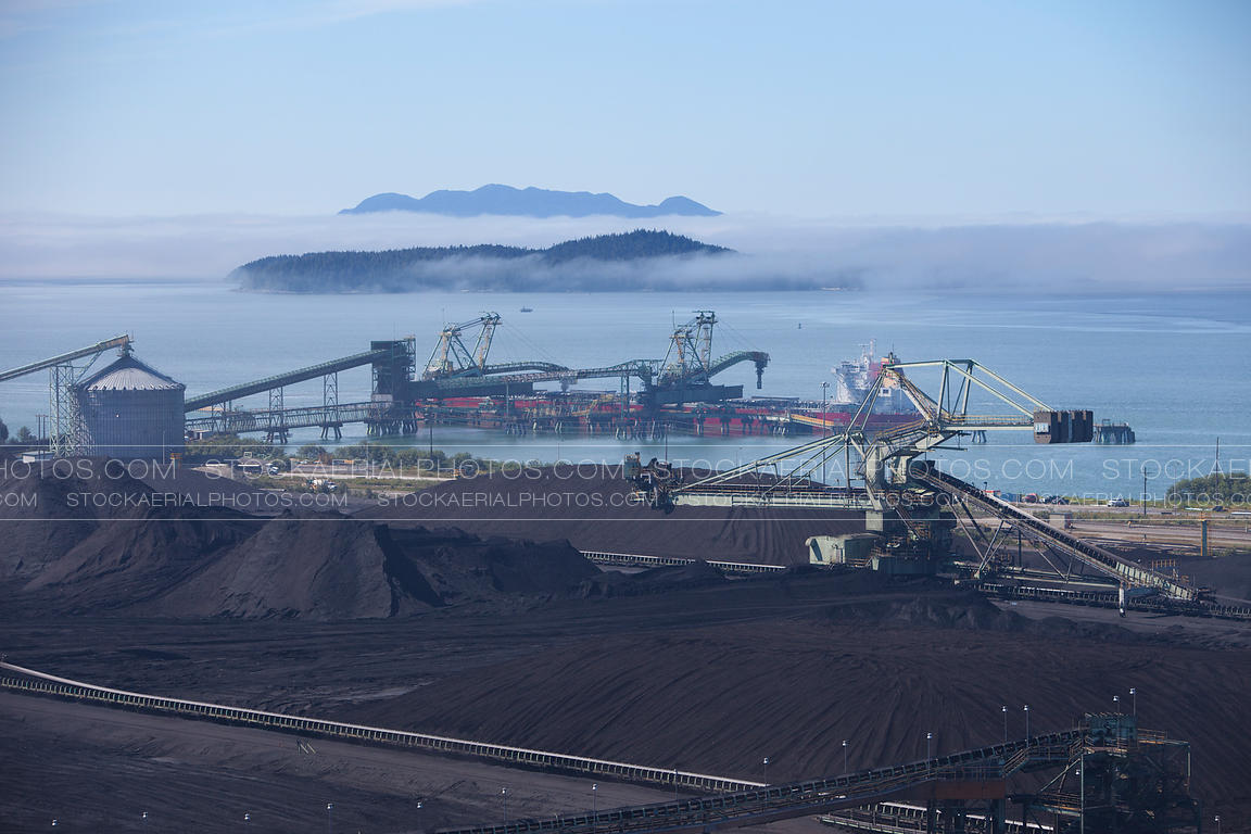 Aerial Photo | Ridley Island Coal Terminal, Prince Rupert