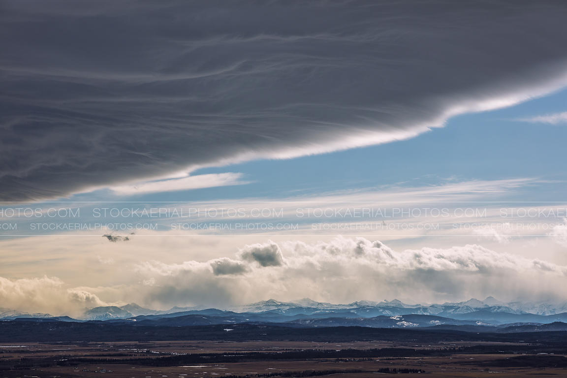 Aerial Photo | Chinook Clouds, Southern Alberta