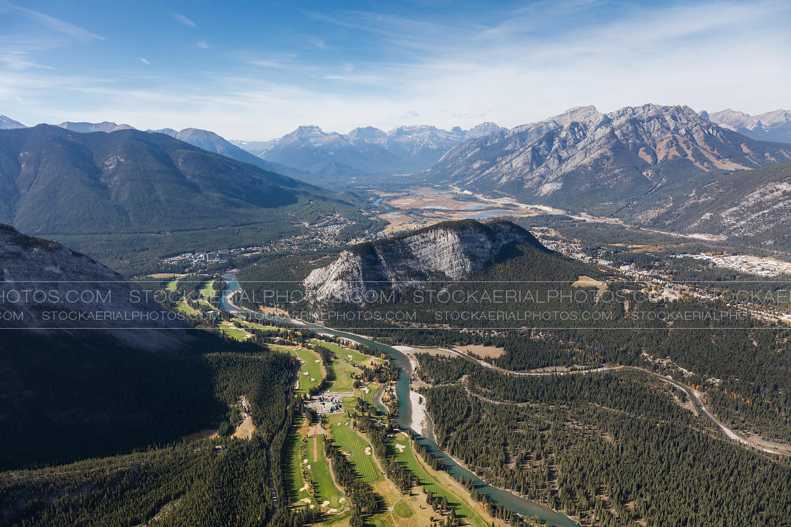 Aerial Photo | Sulphur Mountain, Banff