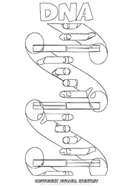 Russell Kightley Premium Scientific Pictures | DNA Colouring In (Rights ...