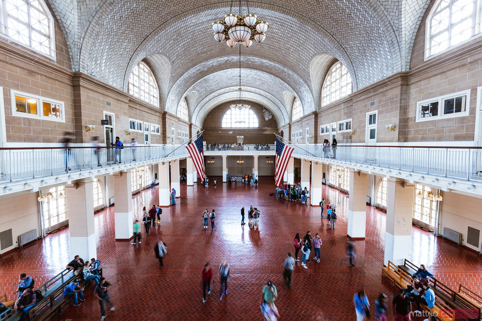 Matteo Colombo Travel Photography | Interior of the Great Hall, Ellis ...