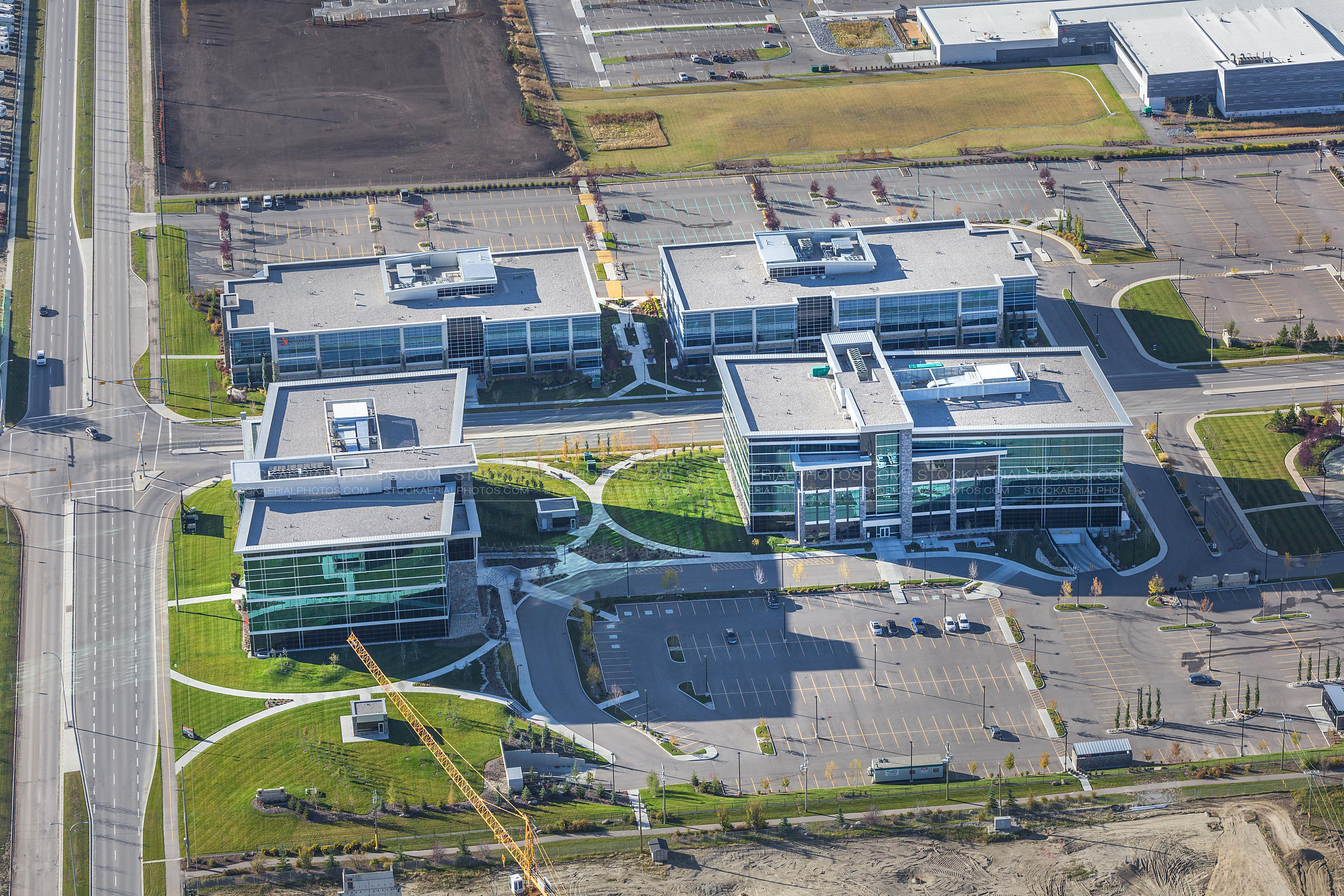 Aerial Photo | AECOM Building, Calgary