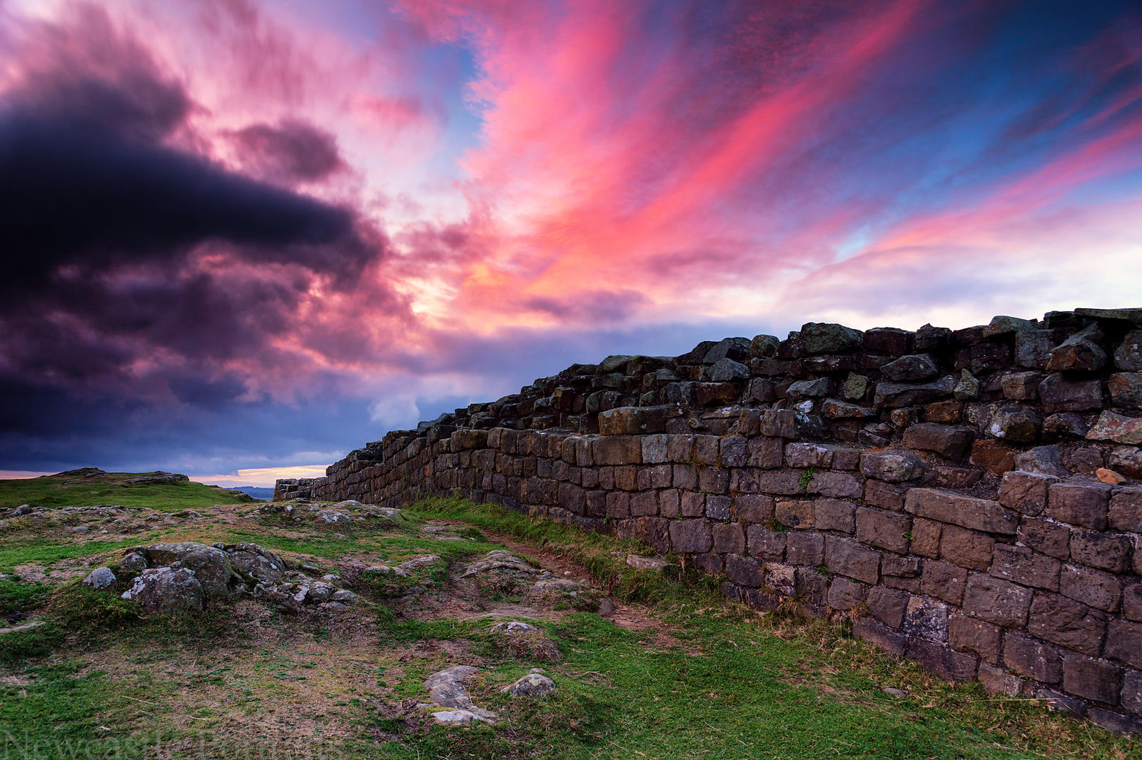 Newcastle Photos | Hadrians wall sunset Newcastle photos