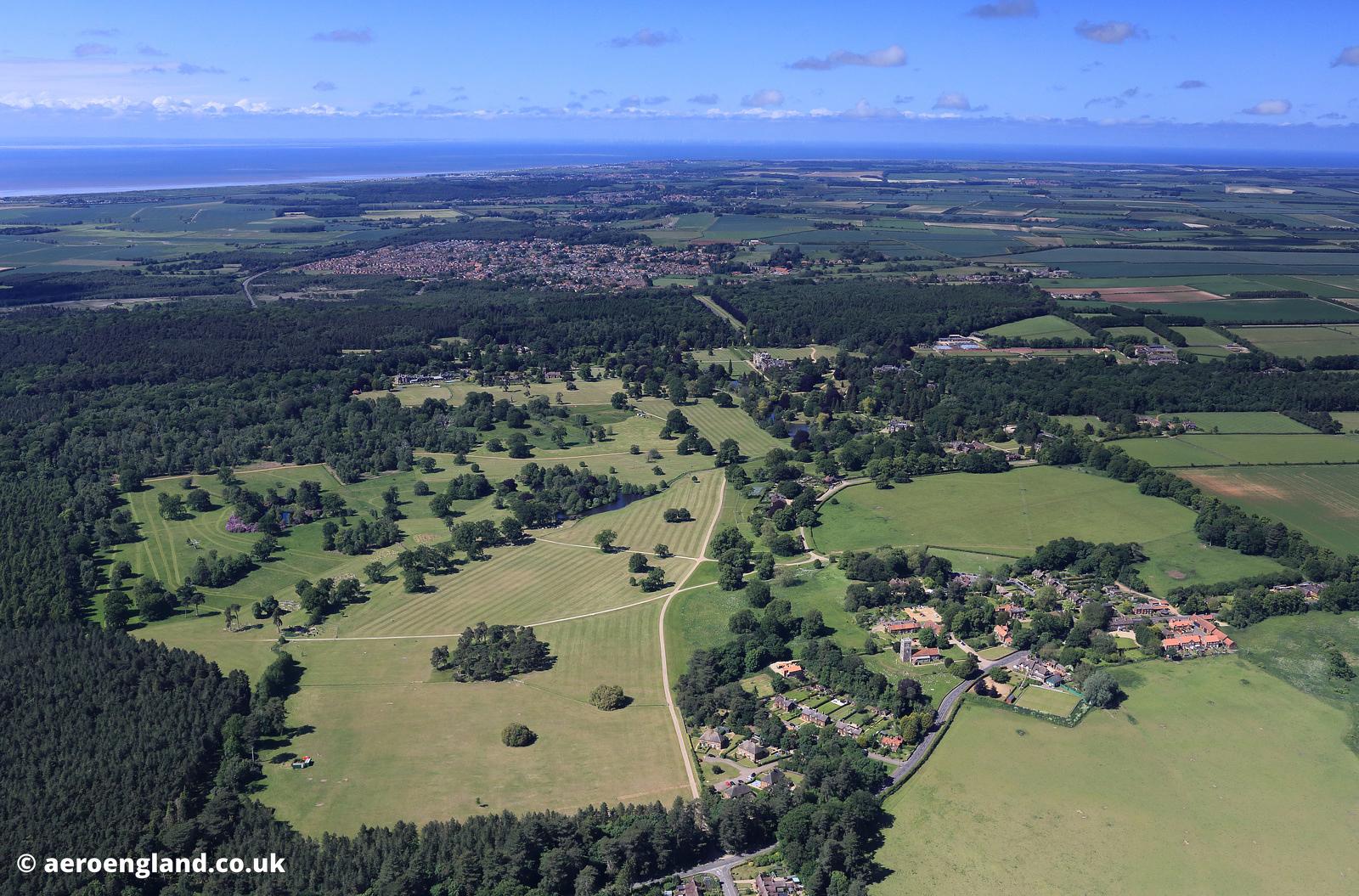 aeroengland | aerial photograph of the Sandringham Estate Norfolk