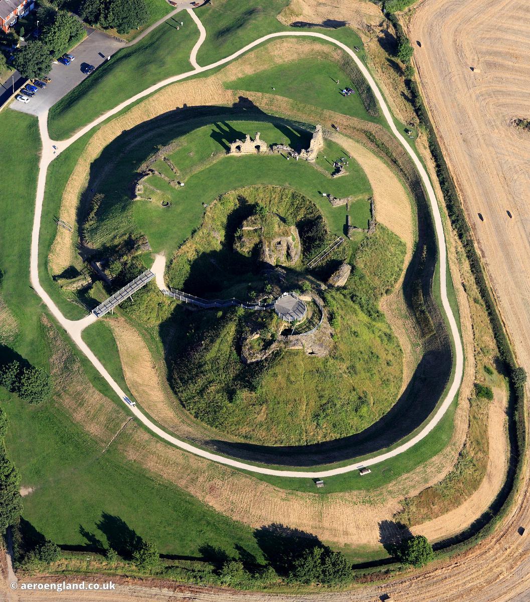 aeroengland | aerial photograph of Sandal Castle, Sandal Magna ...