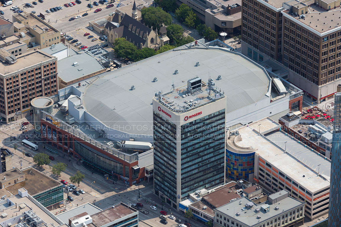 Aerial Photo | MTS Centre, Winnipeg
