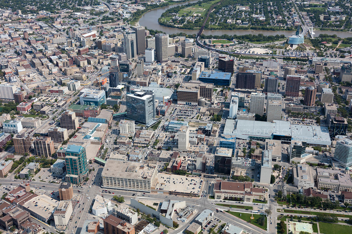 Aerial Photo | Downtown Winnipeg