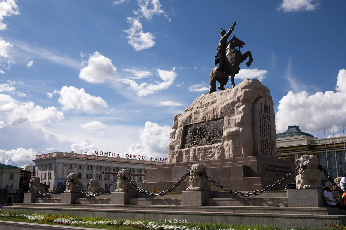 Ira Block Photography | A statue of Damdinii Sükhbaatar, one of the ...