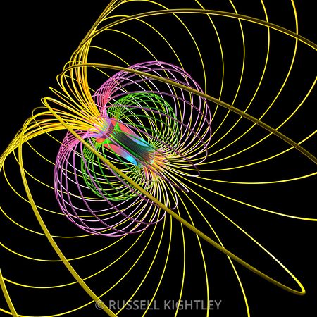 Russell Kightley Premium Scientific Pictures | Bar magnet showing ...