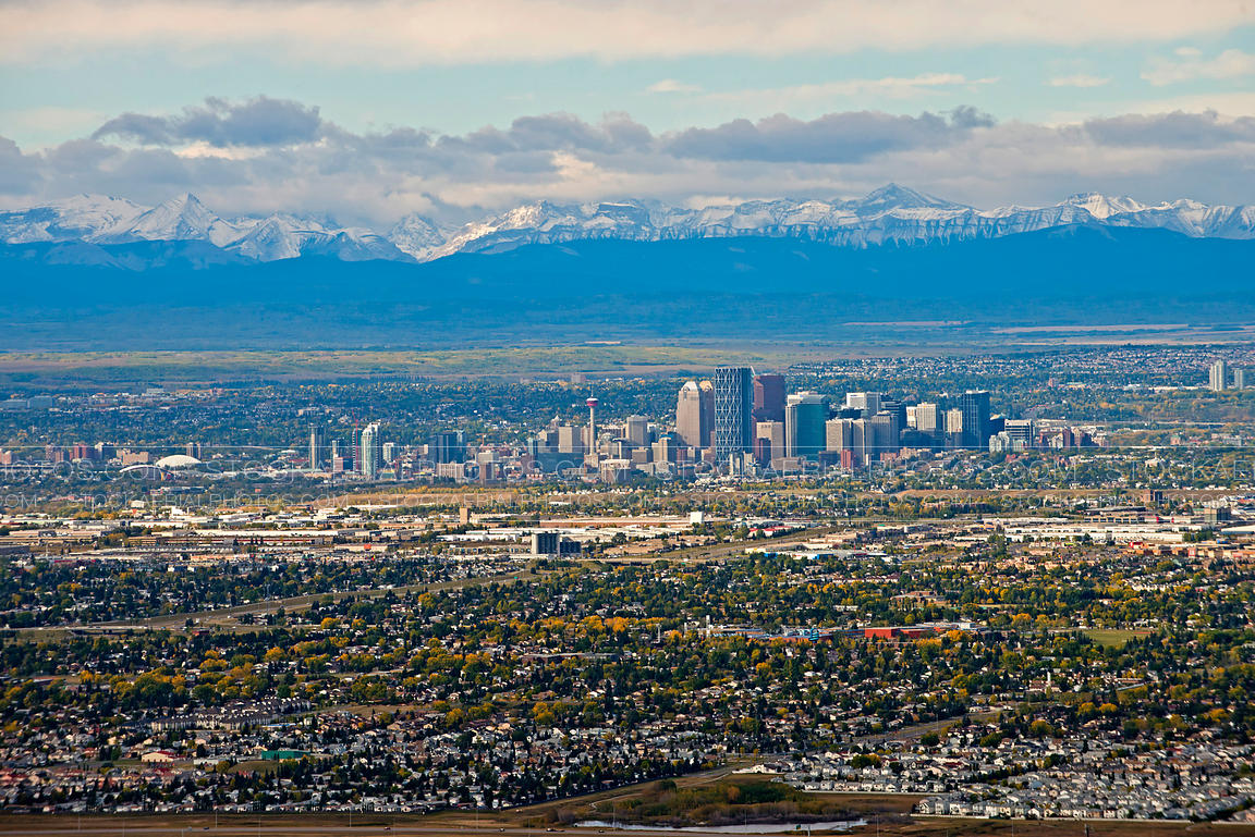 Aerial Photo | Calgary Alberta Skyline